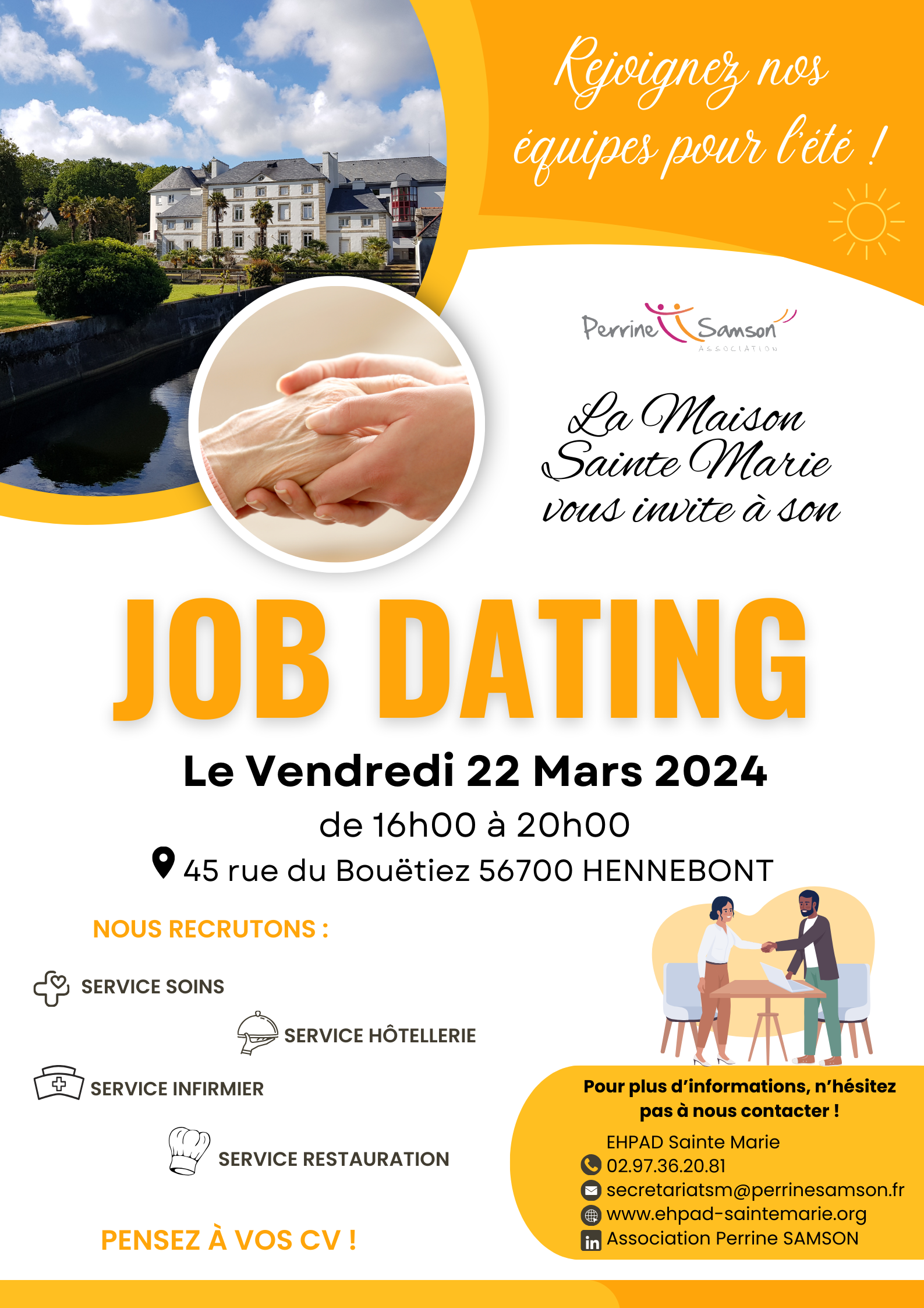Job Dating - 22 mars 2024 - Sainte Marie